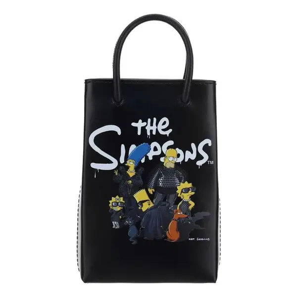 Balenciaga X The Simpsons Mini Shopping Bag - Black