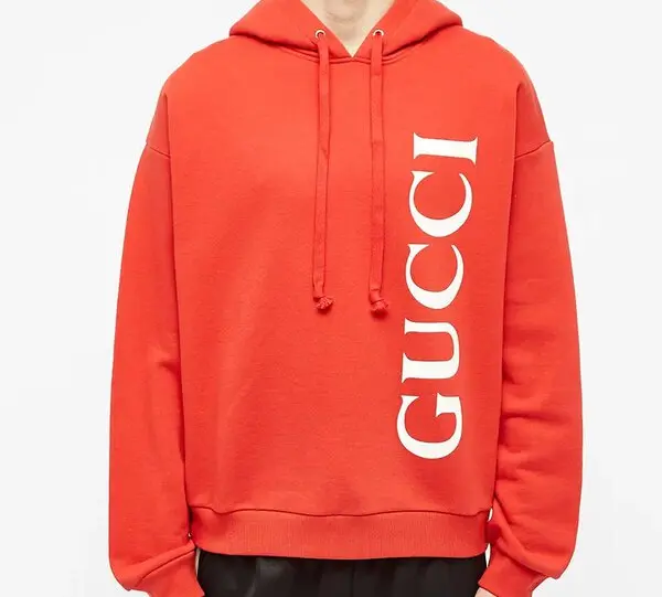 Gucci Large Logo Pullover Hoodie - Red