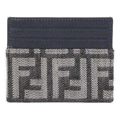 Fendi Ss26 Baguette Card Case - Dark Blue