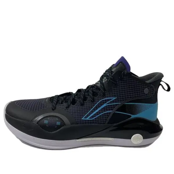 LI-NING Yushuai 15 High-top Basketball Sneakers - Black/blue