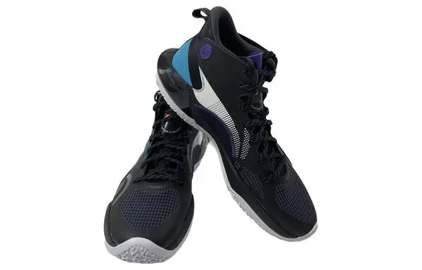 LI-NING Yushuai 15 High-top Basketball Sneakers - Black/blue
