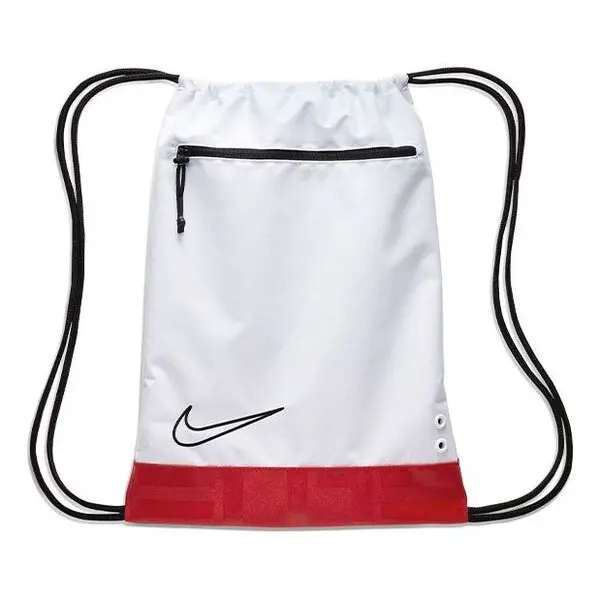 Nike Elite Drawstring Gym Sack - White/red/black