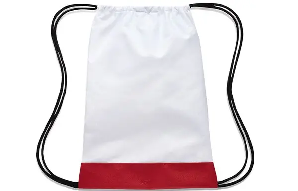 Nike Elite Drawstring Gym Sack - White/red/black