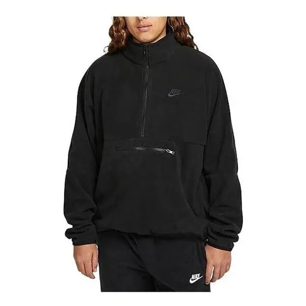 Nike Club Fleece+ Half-zip Sweatshirt - Black