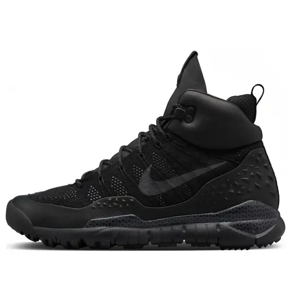 Nike Nikelab Lupinek Flyknit High Top Lace-up Boots - Black/anthracite