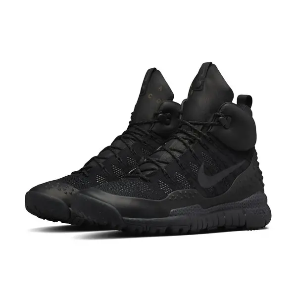 Nike Nikelab Lupinek Flyknit High Top Lace-up Boots - Black/anthracite