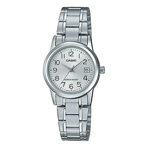 Casio Analog Watch With Stainless Steel Band - Silver