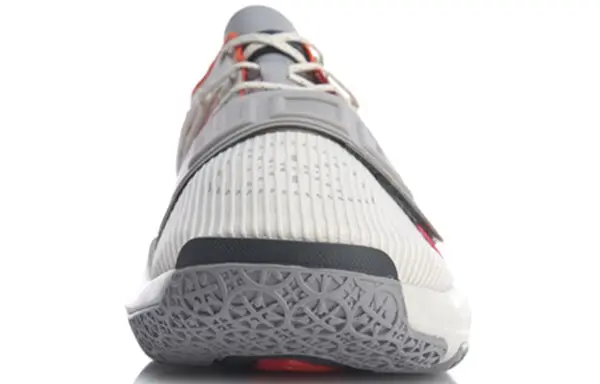 LI-NING Wowtr" Shock Absorption Basketball Shoe - White/gray