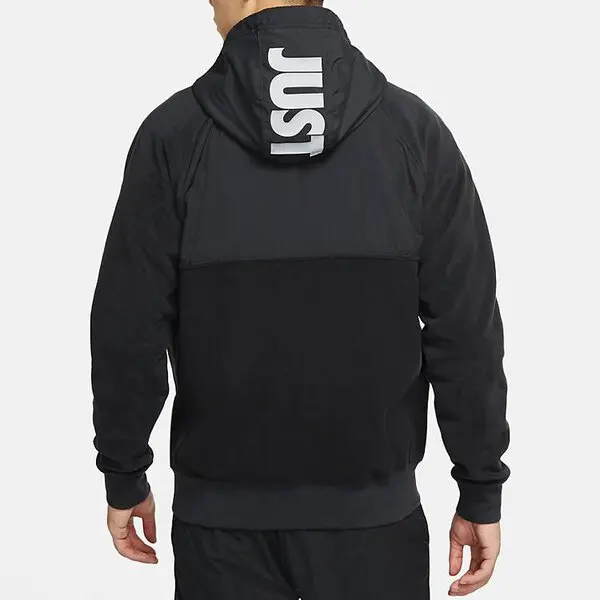 Nike Splicing Pullover Fleece Lined Hoodie