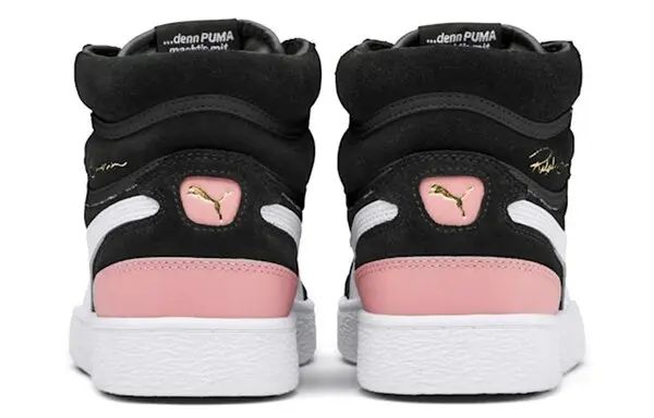 PUMA Ralph Sampson Mid Suede Black Bridal Rose