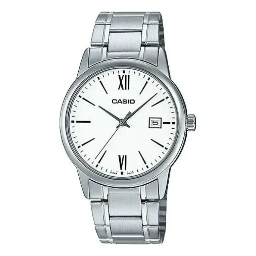 Casio Analog Watch With -tone Stainless Steel Bracelet - Silver