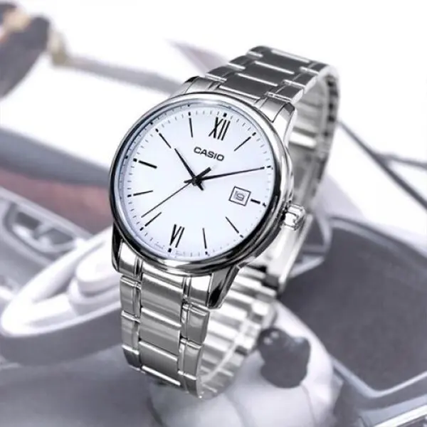 Casio Analog Watch With -tone Stainless Steel Bracelet