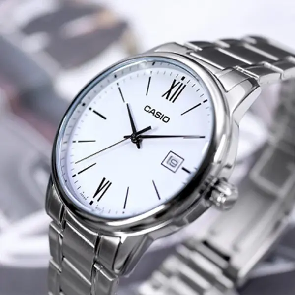 Casio Analog Watch With -tone Stainless Steel Bracelet