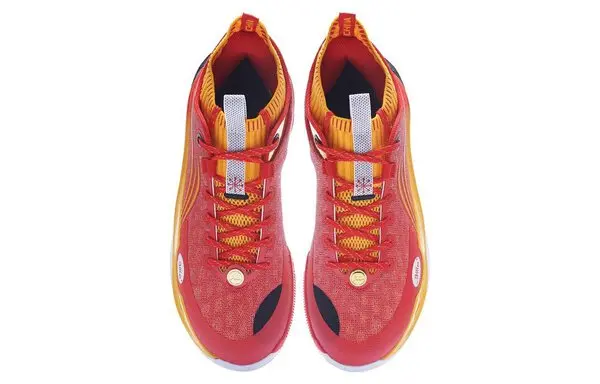 LI-NING Wade 808 Ultra "bright Red" Athletic Sneakers - Red/orange