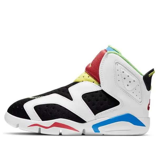 JORDAN 6 Retro Little Flex Sneakers - White/red/blue