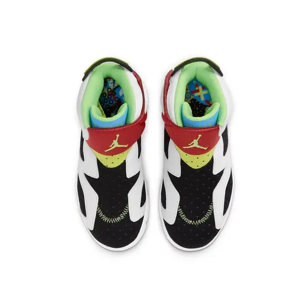 JORDAN 6 Retro Little Flex Sneakers - White/red/blue