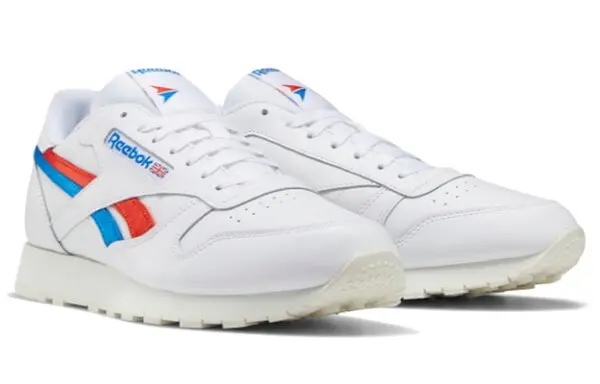 REEBOK Classic Leather Sneakers - Whiteredblue