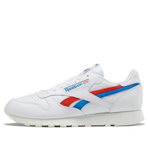 REEBOK Classic Leather Sneakers - Whiteredblue