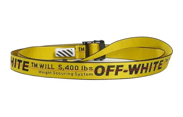 Off-White Wide Logo Printed Belt