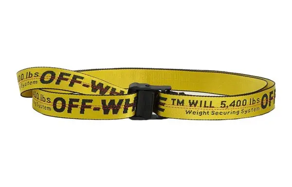 Off-White Wide Logo Printed Belt