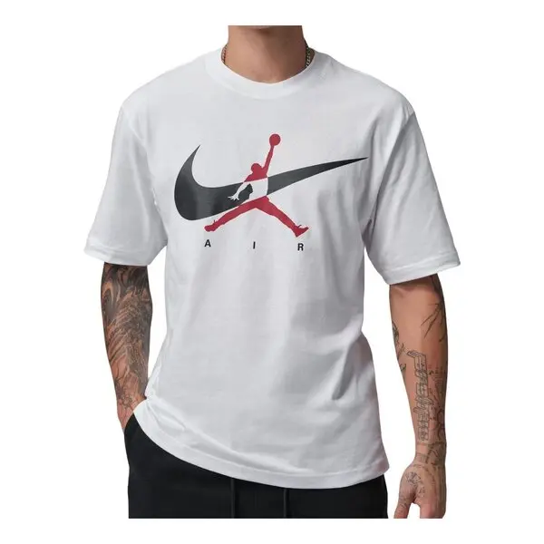 JORDAN Brooklyn Jumpman T-shirt 'white Black - White/black