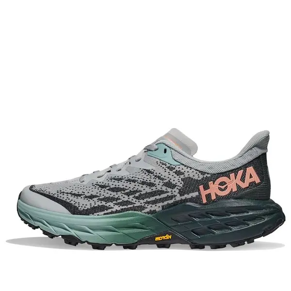 Hoka One One Speedgoat 5 Wide Trail Running Shoes - Harbor Mist/spruce