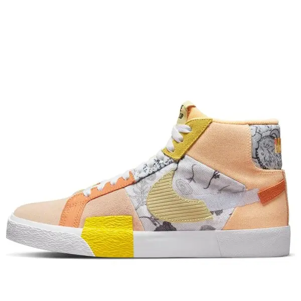 Nike Zoom Blazer Mid Premium Sb "paisley Pack Melon Tint - Pink/yellow