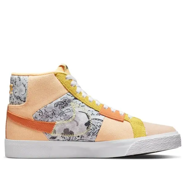 Nike Zoom Blazer Mid Premium Sb "paisley Pack Melon Tint - Pink/yellow