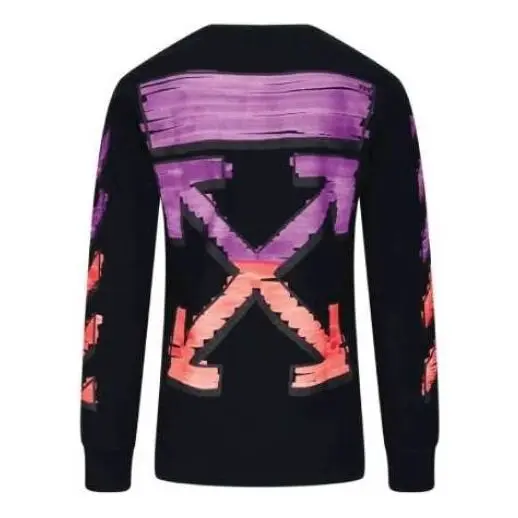 Off-White Long-sleeve Diagonal Striped Shirt - Black