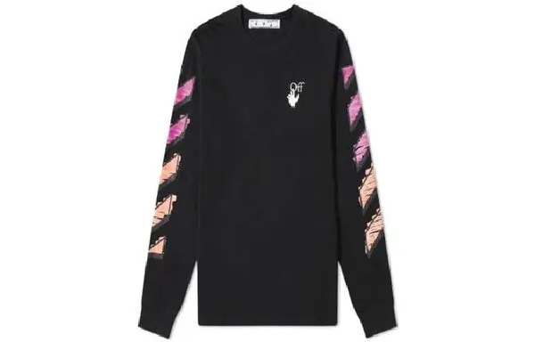 Off-White Long-sleeve Diagonal Striped Shirt