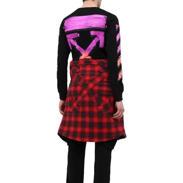 Off-White Long-sleeve Diagonal Striped Shirt