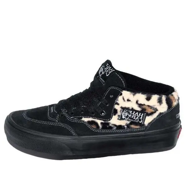 VANS Half Cab X Supreme Leopard Print Sneakers - Black