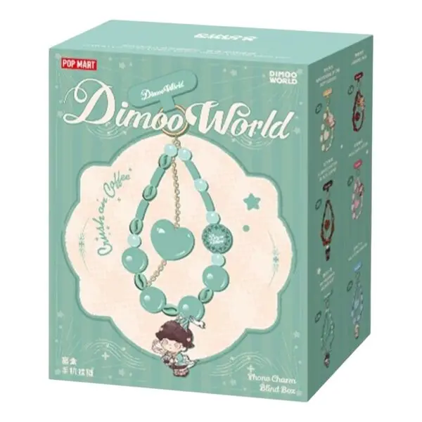 POP MART Dimoo Crush On Coffee Phone Charm Sealed Case - Multi-color
