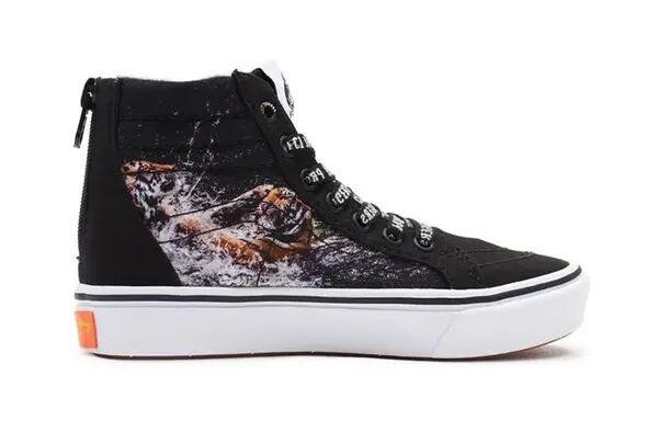 VANS High Top Printed Lace-up Sneakers