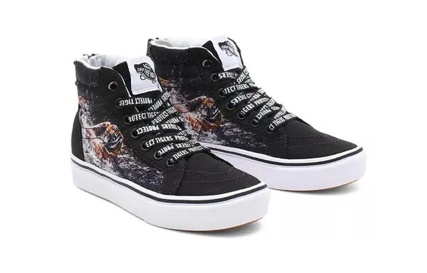 VANS High Top Printed Lace-up Sneakers