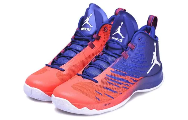 JORDAN Super.fly 5 X Athletic Sneakers - Blue/red