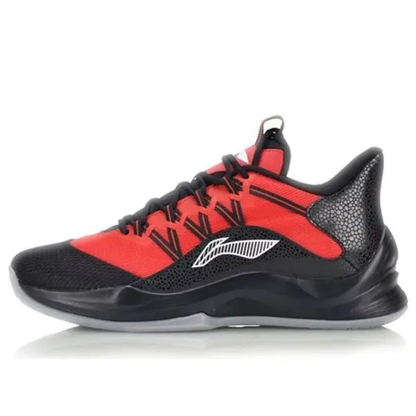LI-NING Professional Basketball Shoes With Shock Absorption - Red
