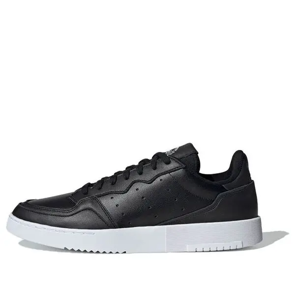 Adidas Supercourt Low Top Leather Sneakers - Black