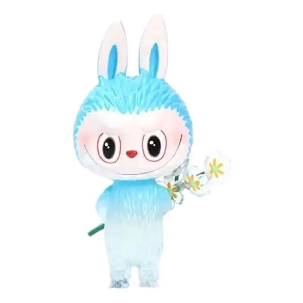 POP MART The Monsters Labubu Flower Elves 'diphylleia Grayi' Secret Edition - Blue/beige/pink