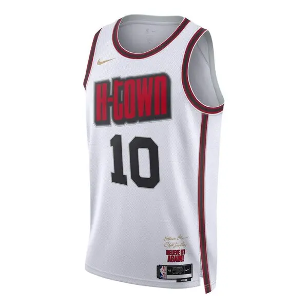 Nike Houston Rockets 2024/25 City Edition Jersey 'jabari Smith Jr - White