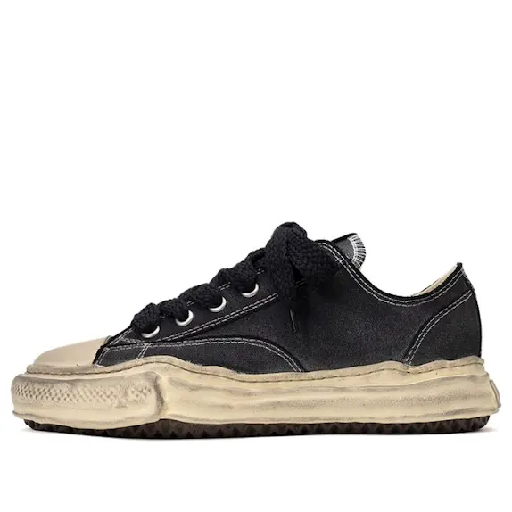 Mihara Yasuhiro Peterson Canvas Low Top Sneakers - Black