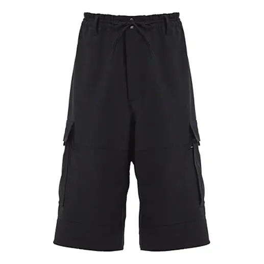 Adidas Y-3 Classic Refined Wool Stretch Cargo Shorts - Black