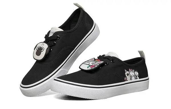 Sketchers V-lites Lace-up Sneakers With Graphic Detailing