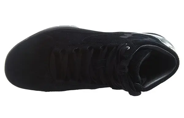Under Armour Curry 1 Lux Mid Suede Sneakers - Black