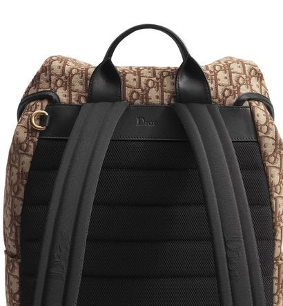 Dior Monogrammed Canvas Backpack