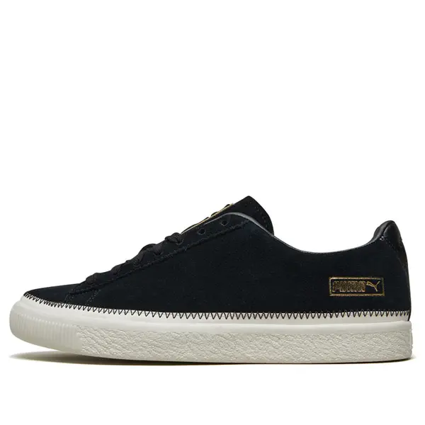 PUMA Suede Trim Retro Low Top Sneakers - Black