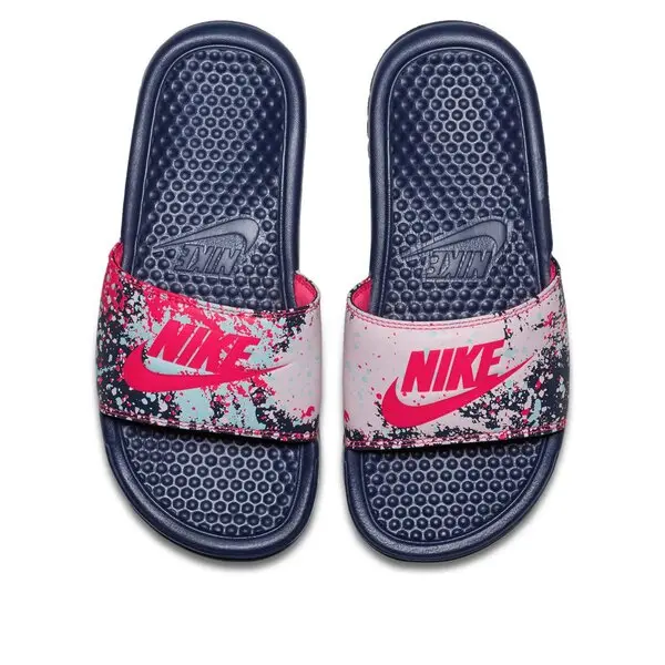 Nike Benassi Jdi Print Splash Ink Slides - Pink