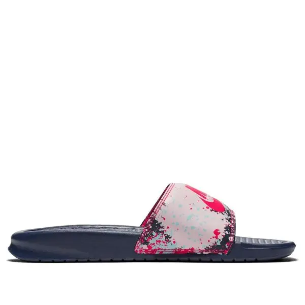 Nike Benassi Jdi Print Splash Ink Slides - Pink