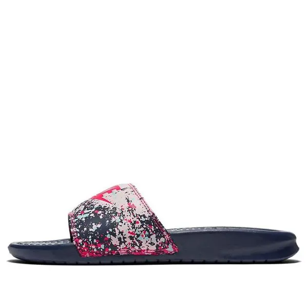 Nike Benassi Jdi Print Splash Ink Slides - Pink
