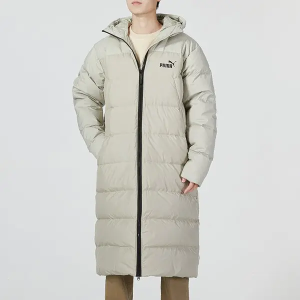 PUMA Down Hooded Parka - White